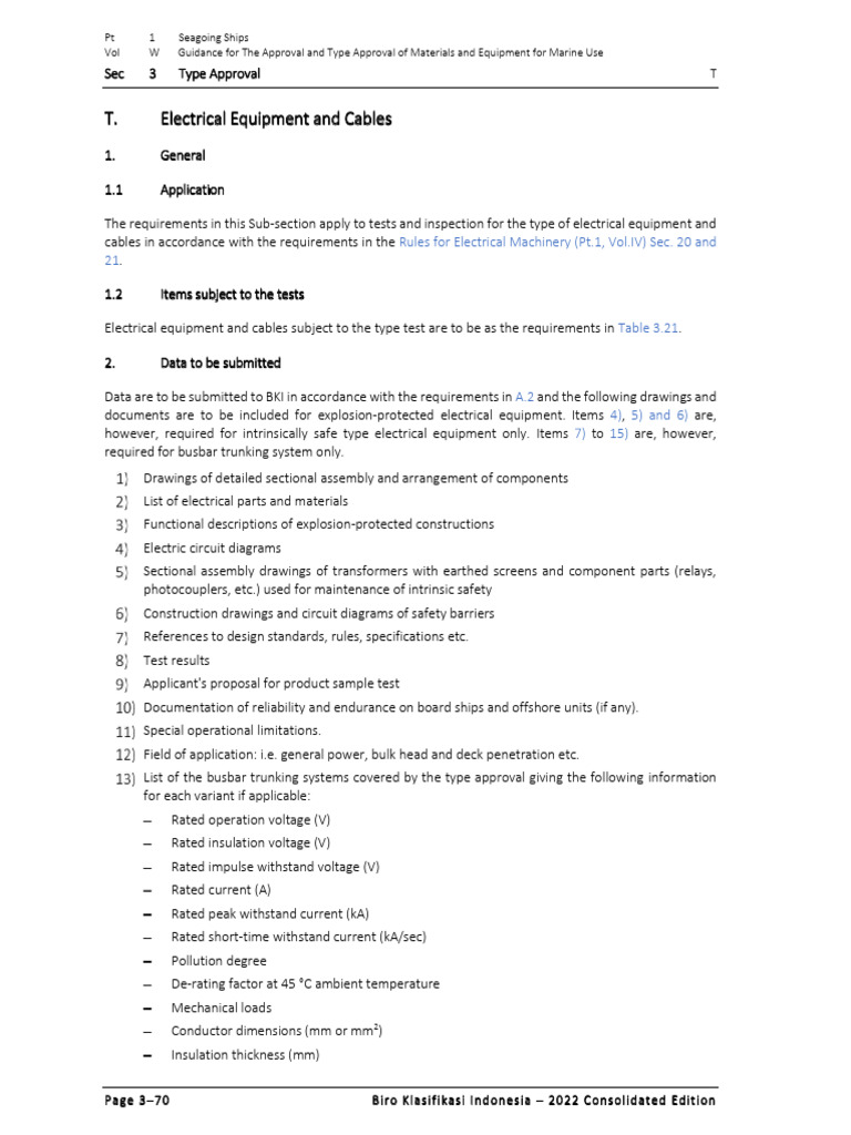 Type Approval for Marine Electrical Equipment | PDF | Insulator ...