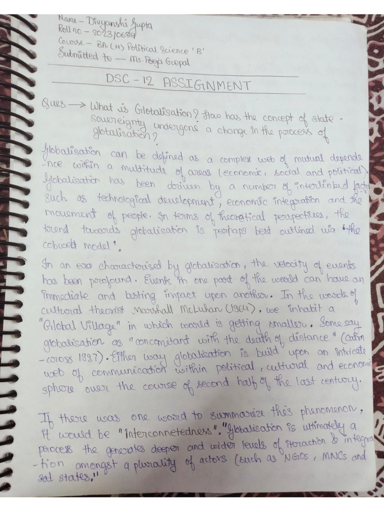 Globalization and Sovereignty | PDF