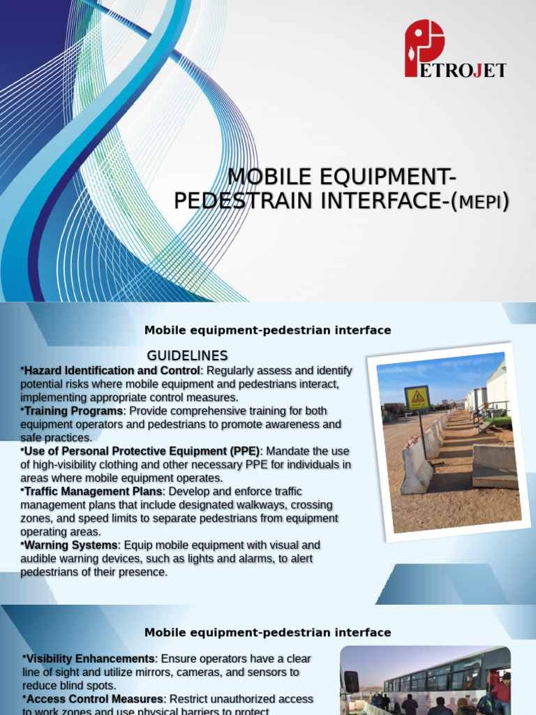 Mobile Equipment Pedestrain Interface (Mepi) | PDF | Pedestrian | Traffic