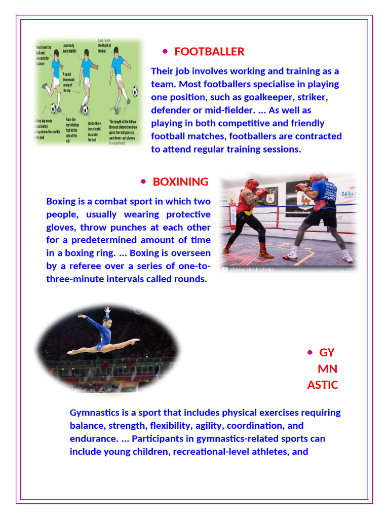 Description Footballer 7 Eme | PDF | Swimming (Sport) | Association ...