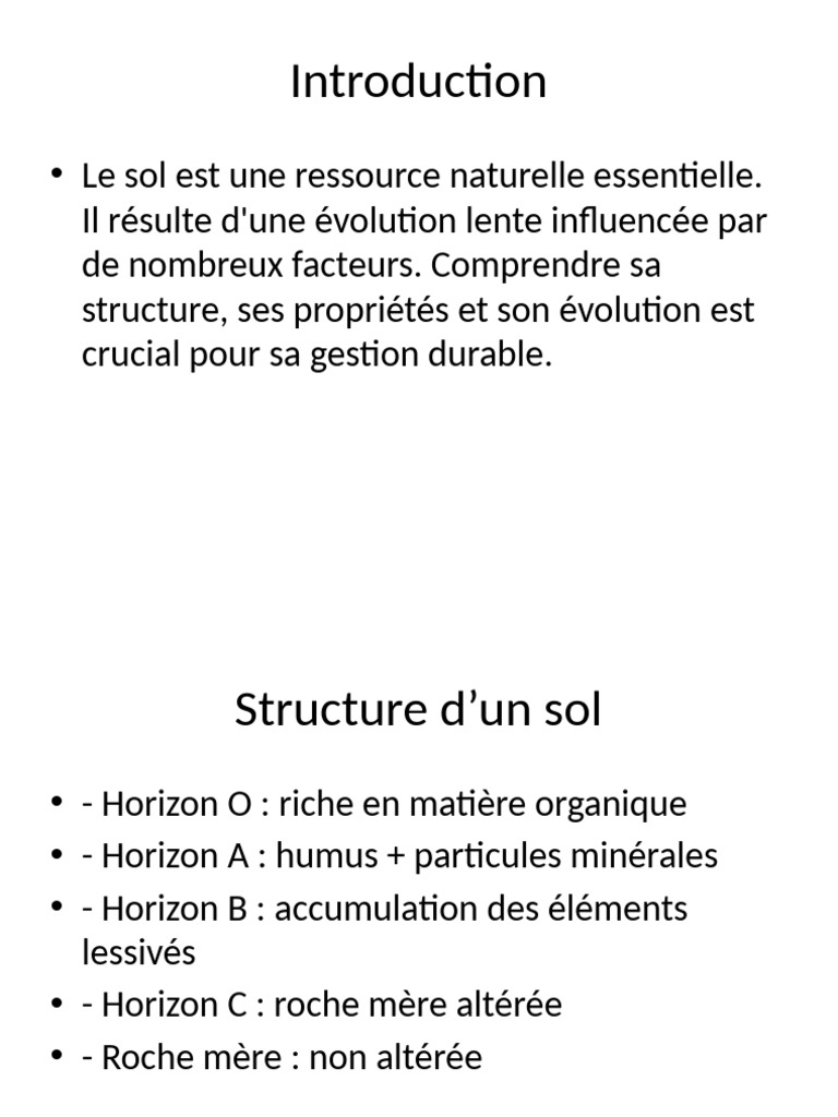 Comprendre le sol en SVT | PDF