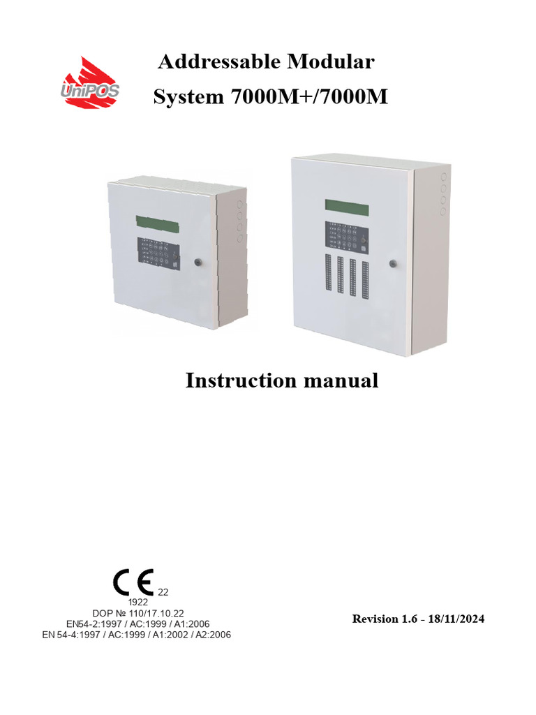UniPOS 7000M System User Manual | PDF | Mains Electricity | Sensor