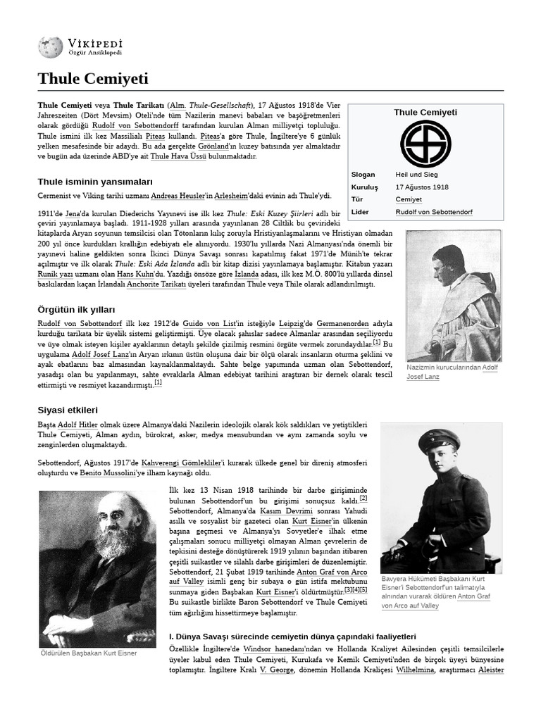 Thule Cemiyeti | PDF