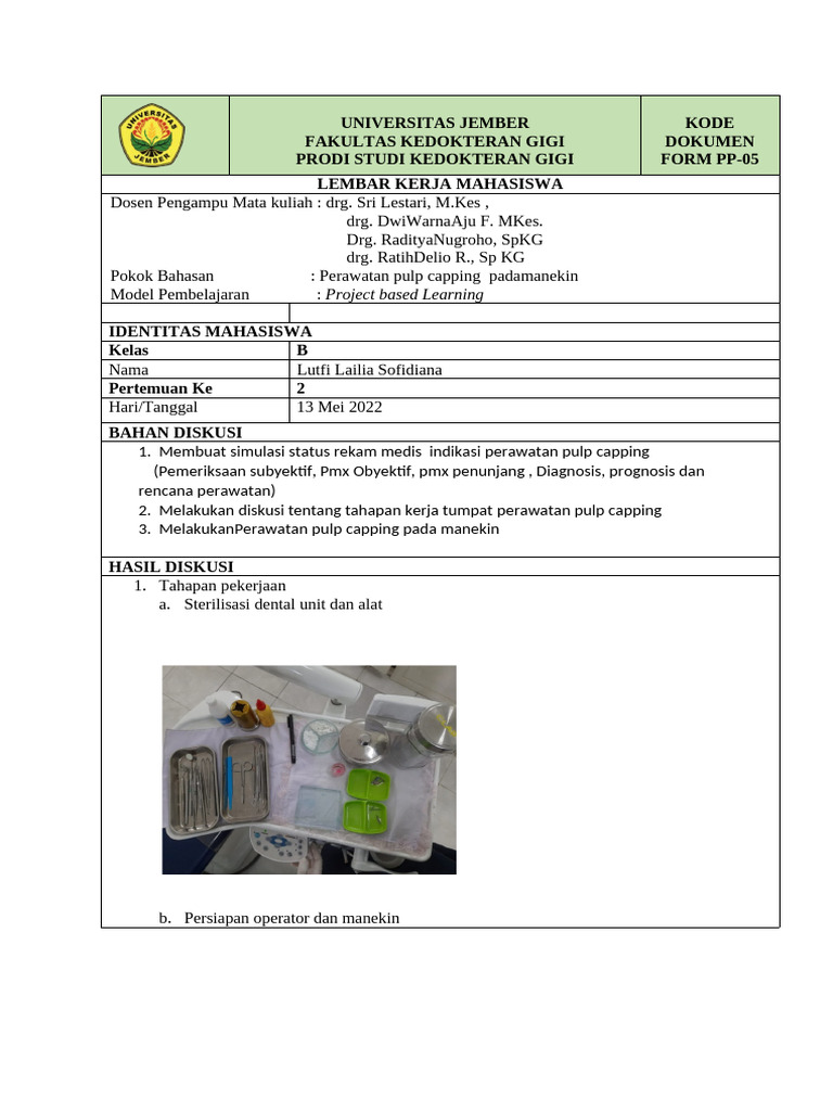 Lkmkon Pulp Capping | PDF