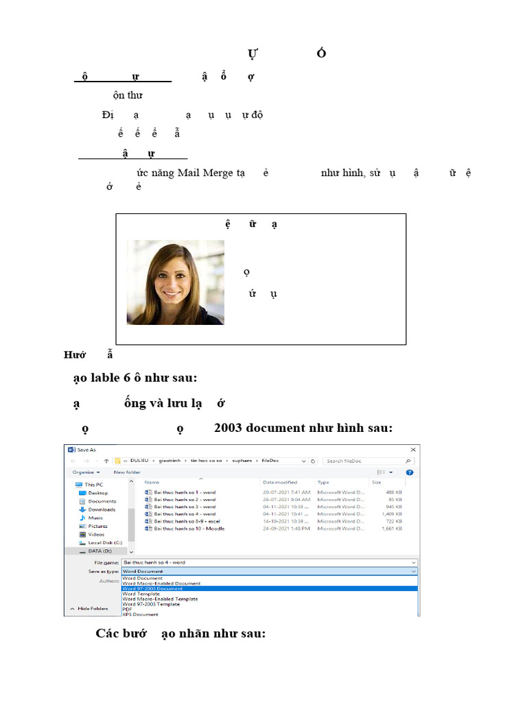 Bai thuc hanh so 4 - word (1) | PDF