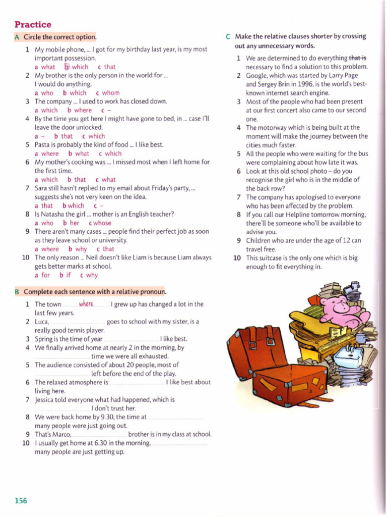 Relative Clauses (Active Grammar 3 - With Answers) EDIXGAL | PDF