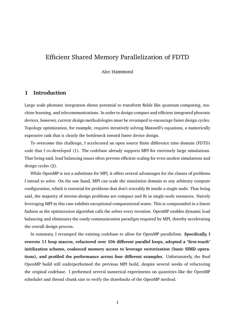 Meep Openmp | PDF | Message Passing Interface | Parallel Computing