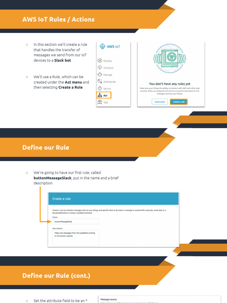 L06 S04 Aws Iot Action Rules | PDF