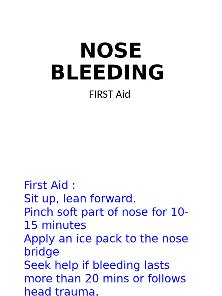 Nose Bleeding-Wps Office | PDF