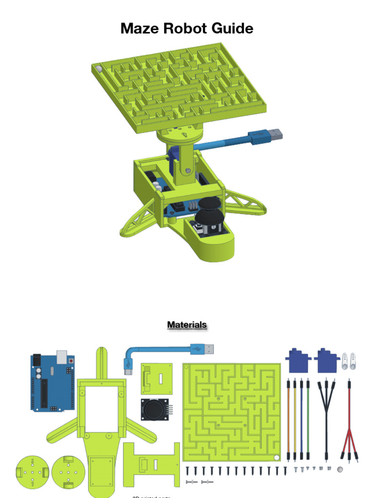 Instructables Maze Robot Student Guide | PDF | Arduino | Computer Programming