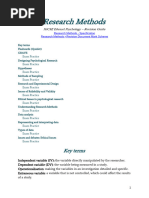 AICE Psychology Research Vocabulary Guide | PDF | Experiment | Sampling ...