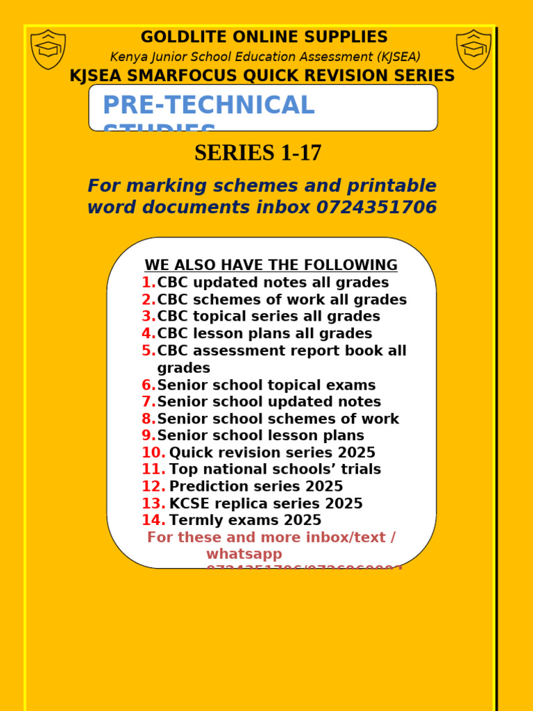 Kjsea Pretech Studies Quick Revision Series 2025 | PDF | Computer Hardware | Computer Program