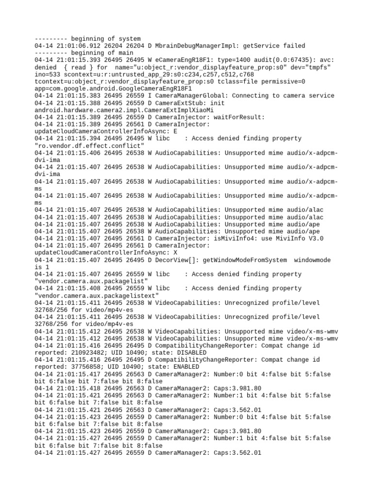 Log Cat 1744639275315 | PDF | Computing | Software