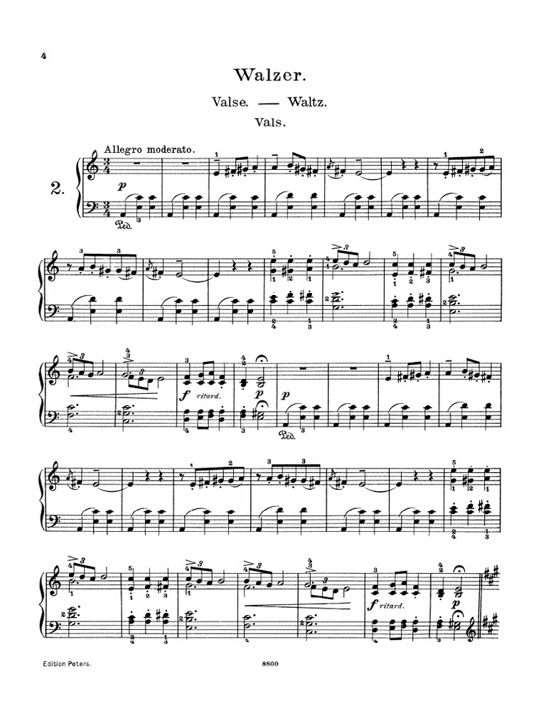 Walzer 1 | PDF