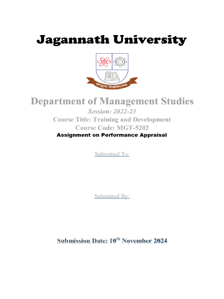 Performance Appraisal (Tushar Sir) | PDF | Performance Appraisal ...