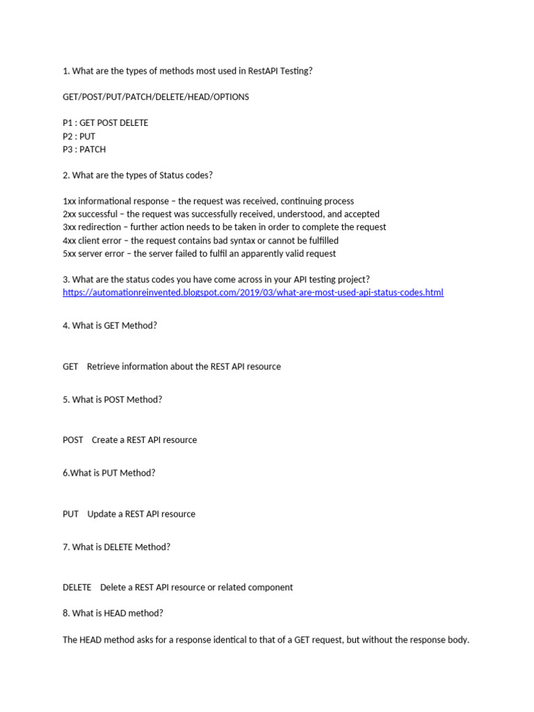 Rest Assured API Testing Interview Guide | PDF | Web Service | World ...