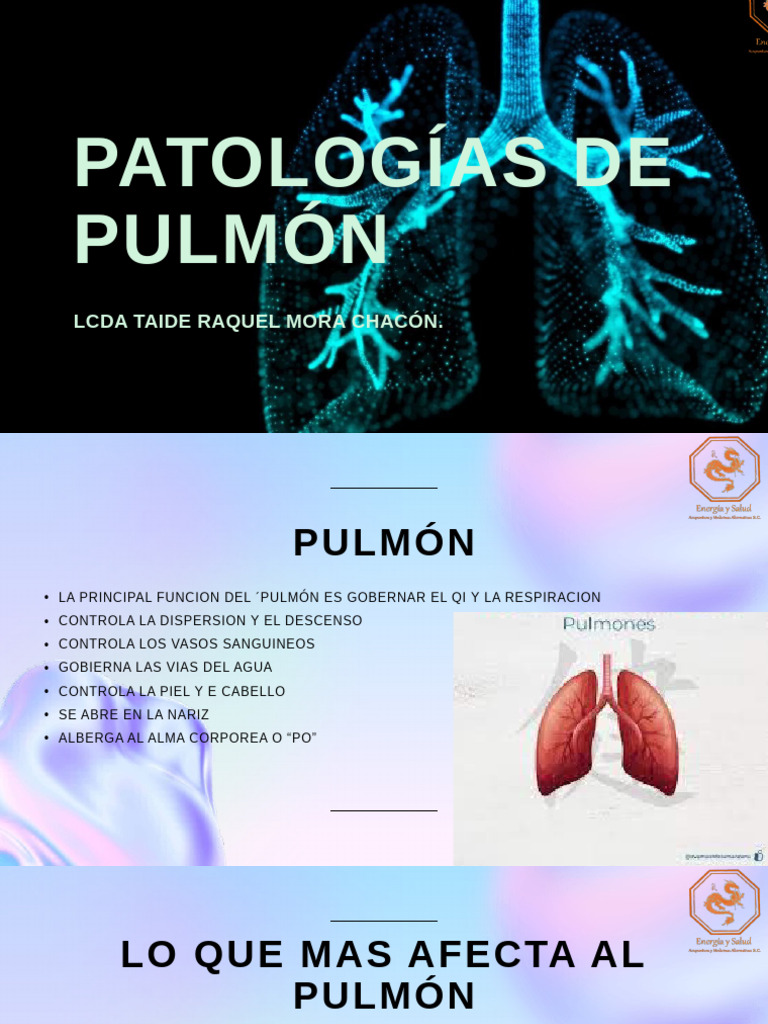 Patologías de Pulmón | PDF | Tos | Enfermedades y trastornos