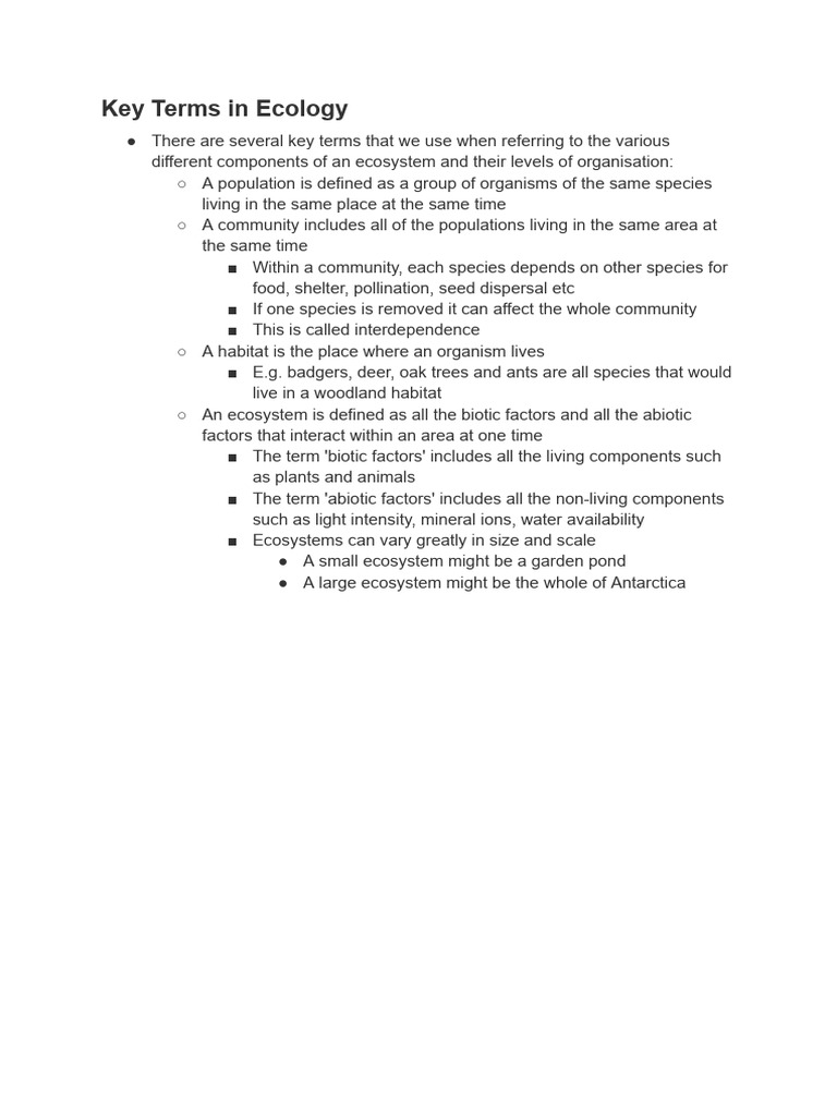UNIT 4 - Ecology & The Environment | PDF | Greenhouse Effect | Food Web
