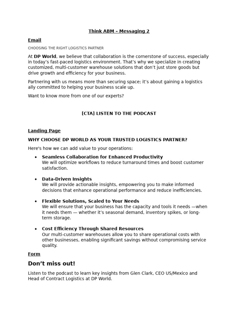 Think ABM - MSG 2 - Rev 2 | PDF