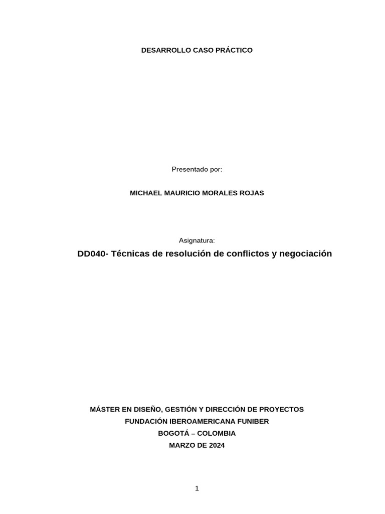 DD040 CP CO Esp - v2r0 | PDF | Negociación | Conocimiento