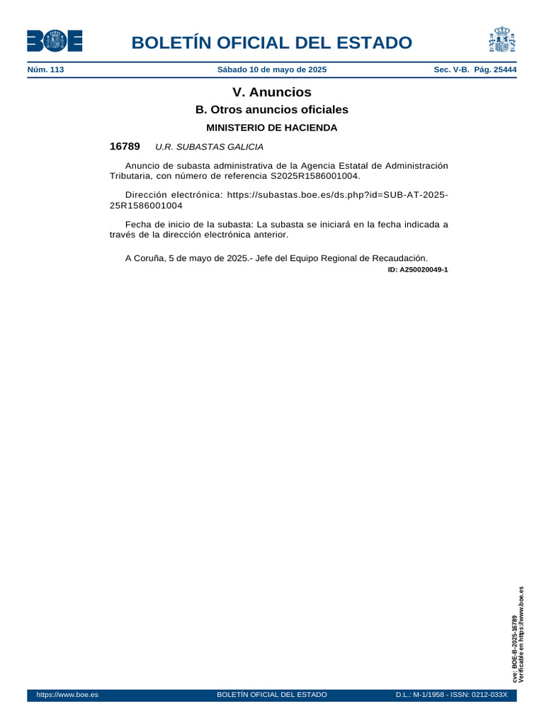 Boe B 2025 16789 | PDF