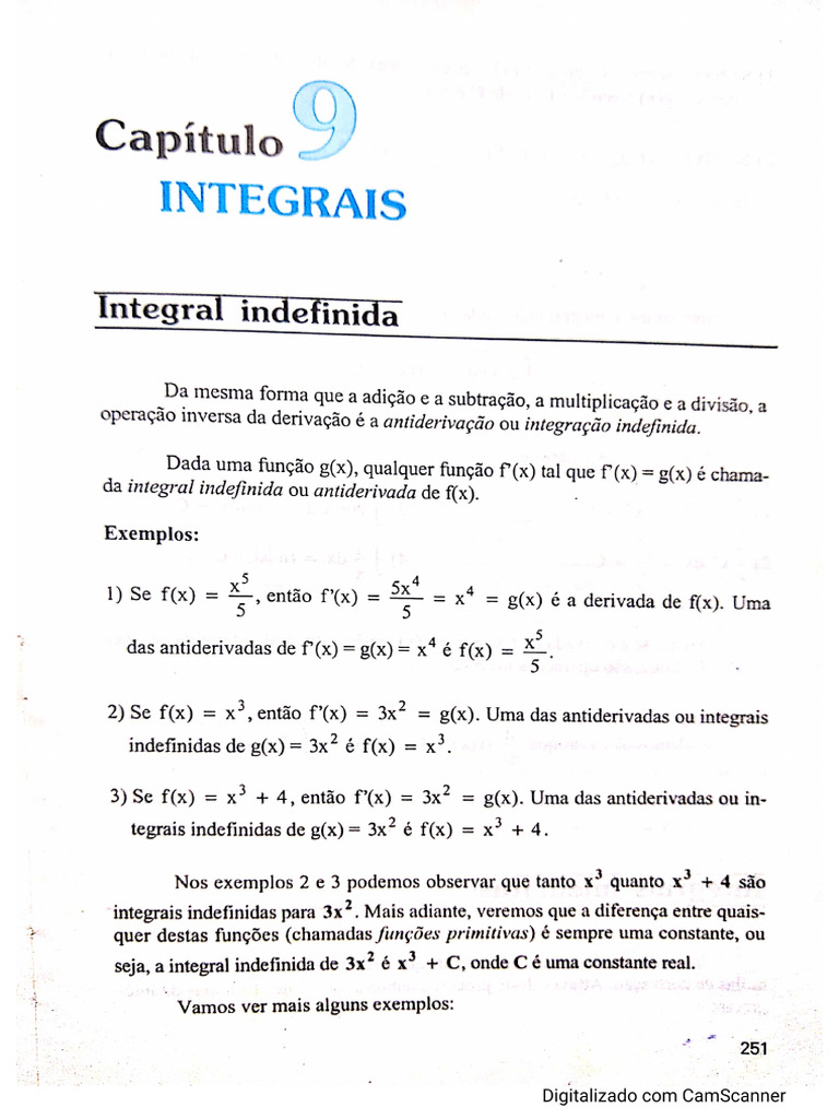 Apostila Estudo Das Integrais | PDF