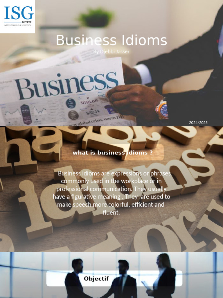 Business Idioms(1) | PDF | Communication | Idiom