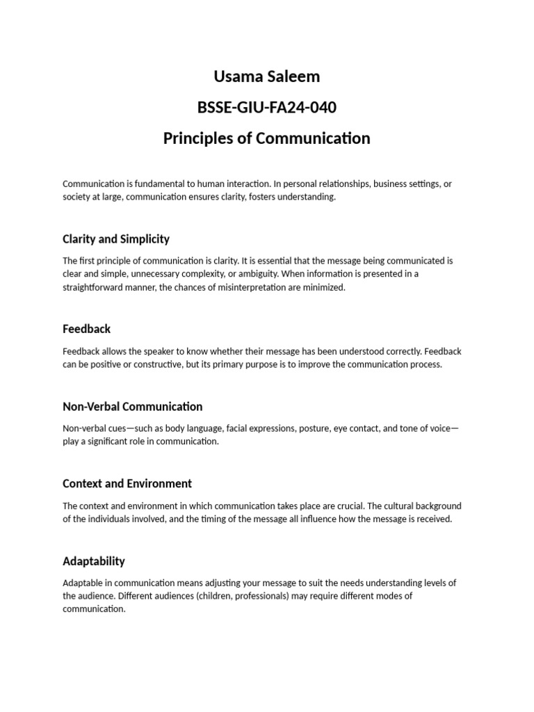 Principles of Communication | PDF