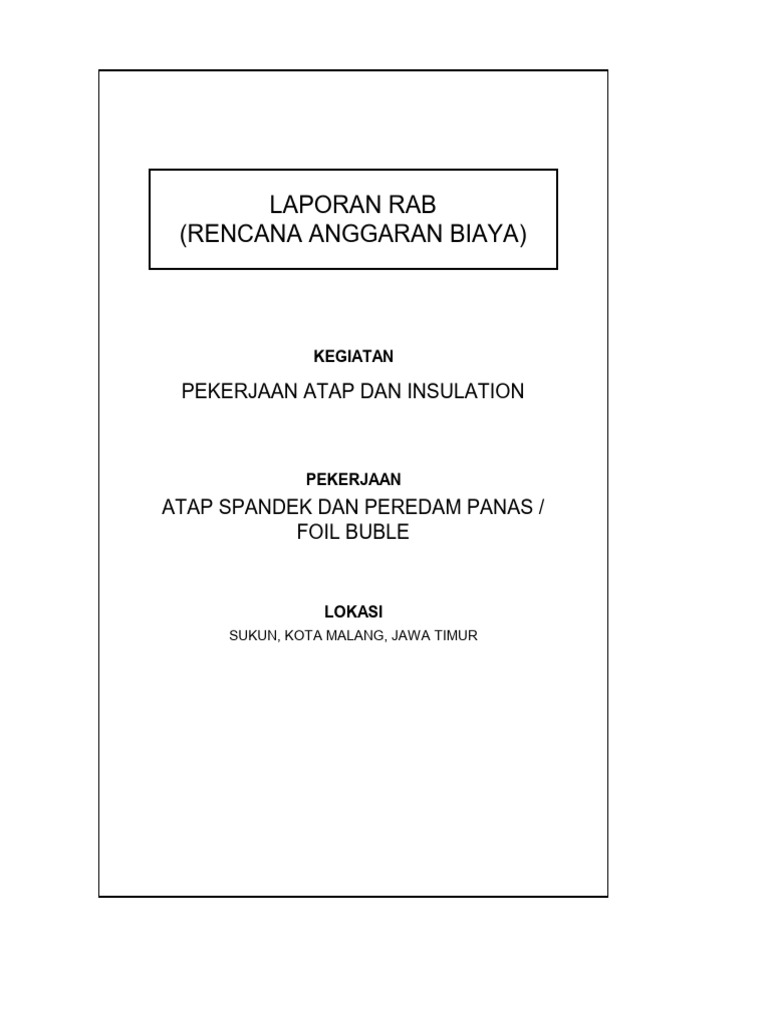 Rab Atap+peredam | PDF