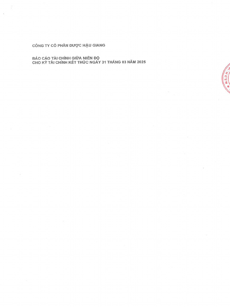 DHG-BCTC-Q1.2025 | PDF