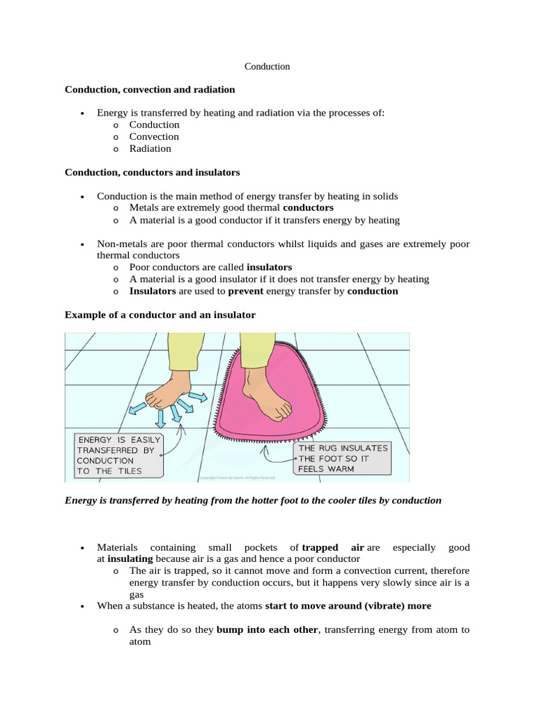 Conduction, Convecion, Radiation | PDF | Thermal Conduction | Thermal ...