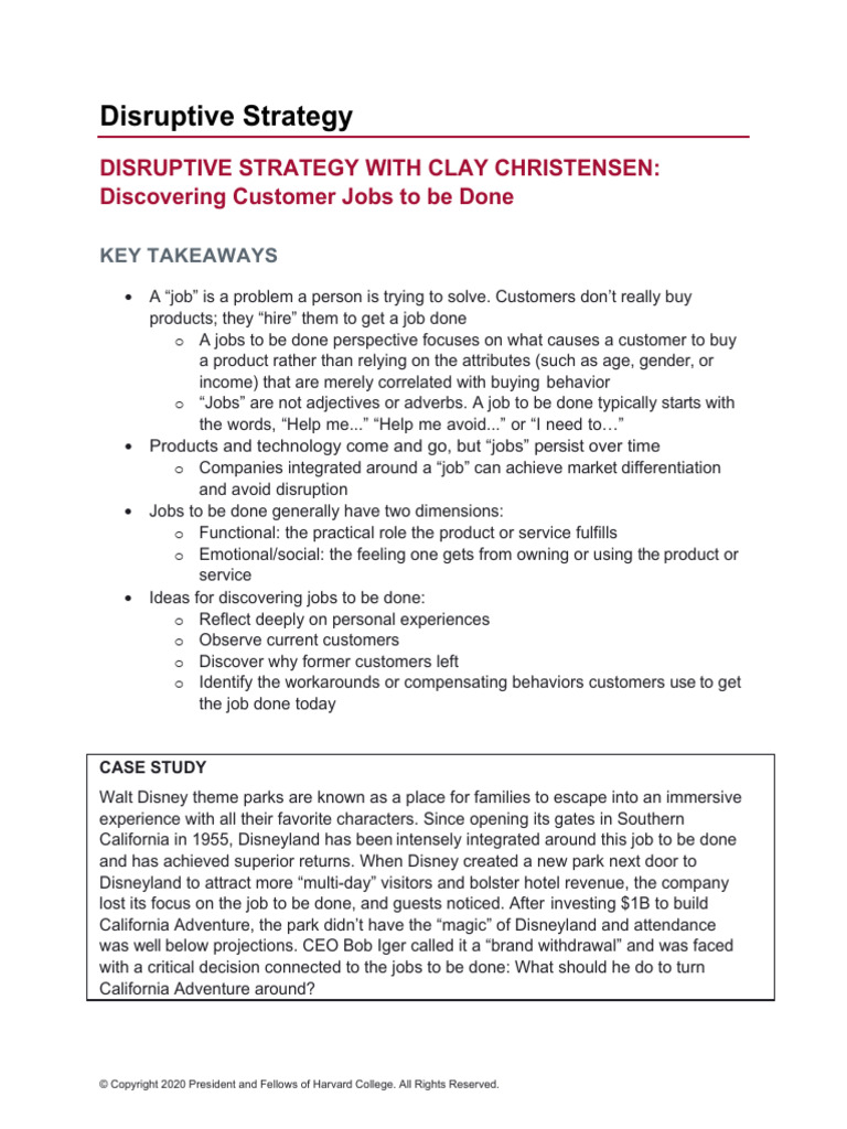 Disruptive Strategy Module 2 Summary | PDF | Psychological Concepts ...