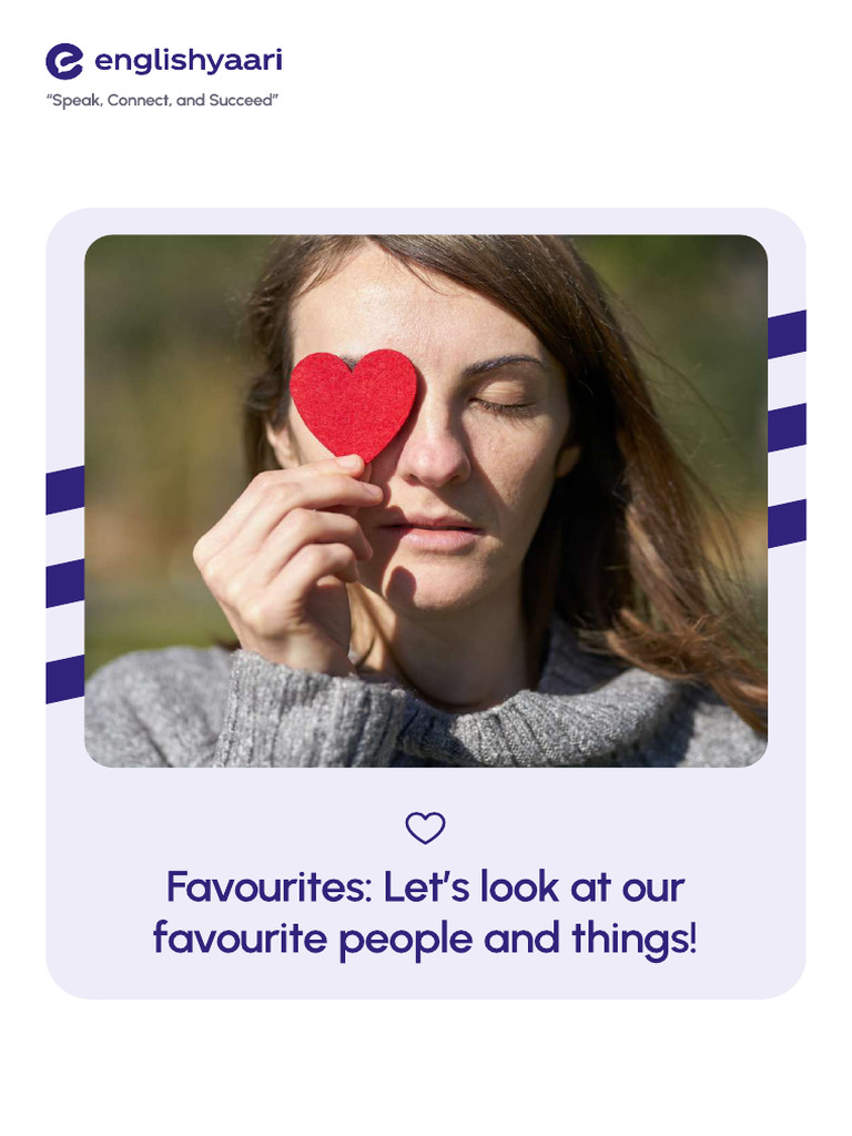 Favourites - Let - S Look at Our Favourite Things - Learners ...