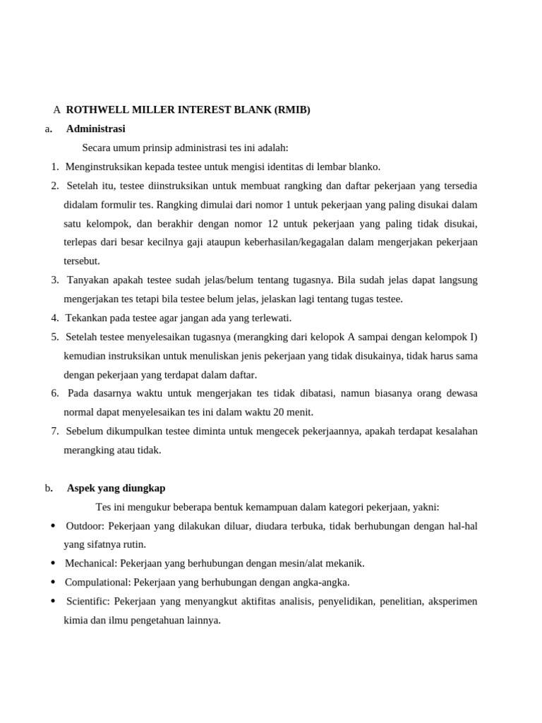 Kuliah 11 Jenis Tes Minat | PDF