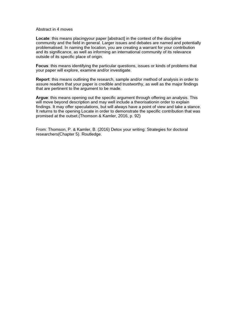 Abstract in 4 Moves | PDF