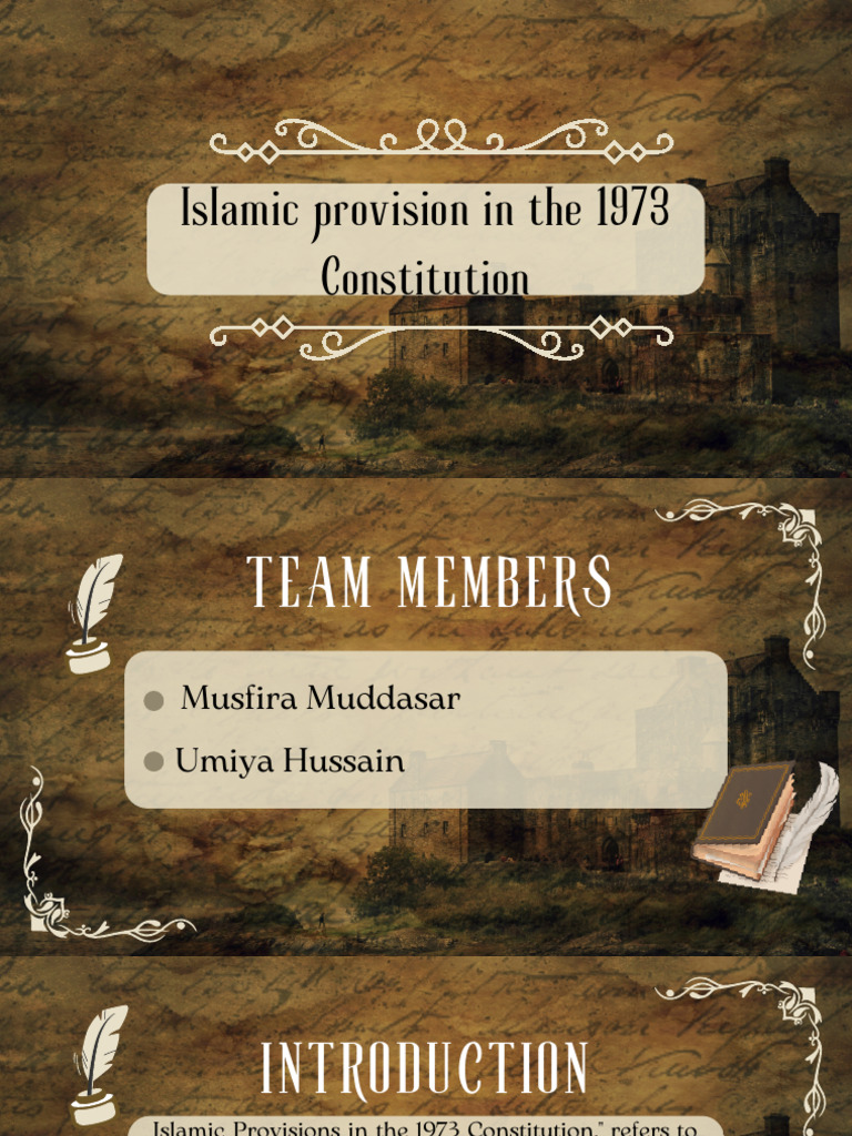 Islamic Provisions in Pakistan's 1973 Constitution | PDF | Constitution ...