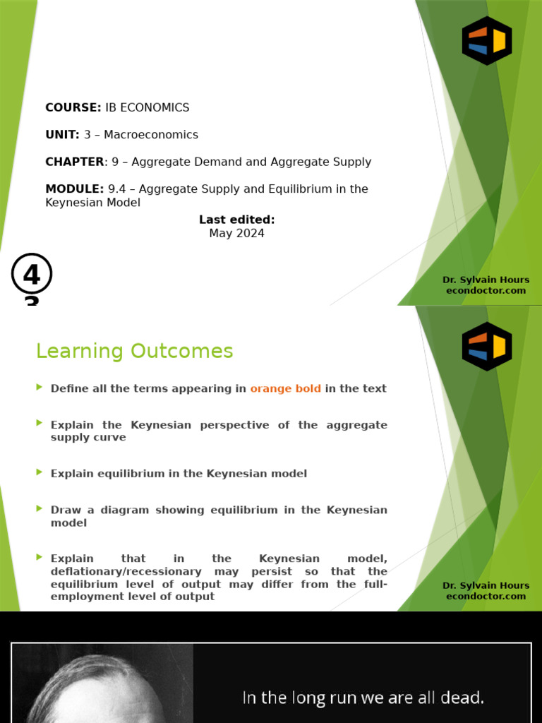 econ doctor ibdp presentation Aggregate Supply and Equilibrium in the ...