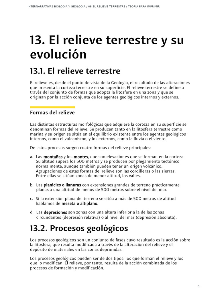 Formas y procesos del relieve terrestre | PDF | Suelo | glaciar