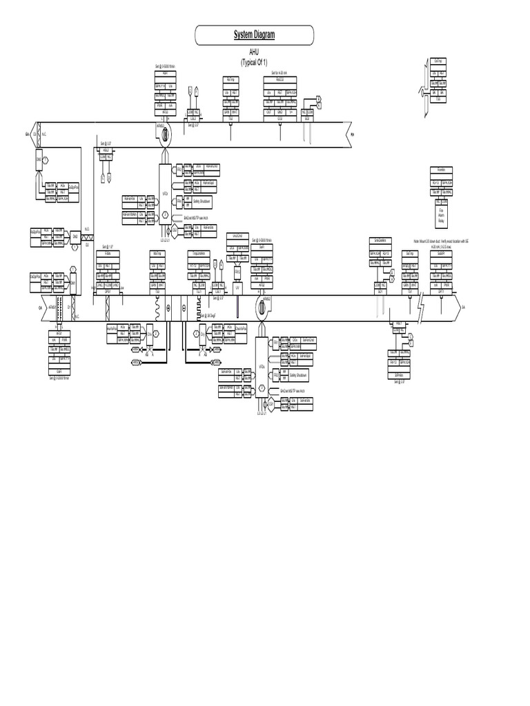 AHU INSTRUMENTATION SAMPLE DRAWING | PDF