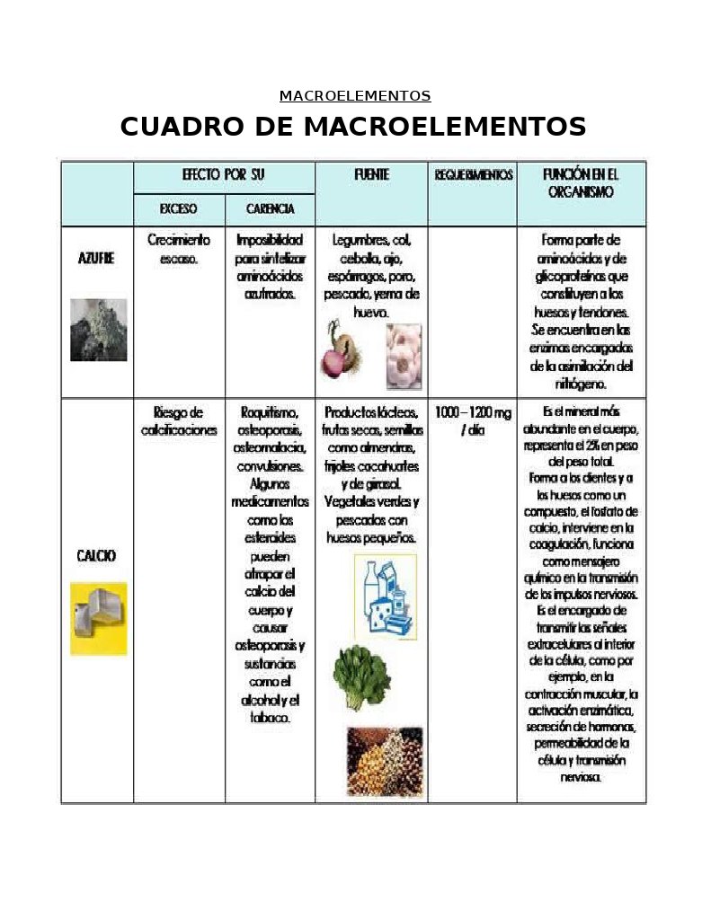 MACROELEMENTOS | PDF
