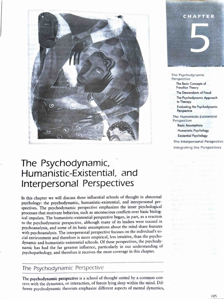 Psychodynamic, Humanistic Perspective | PDF | Psychodynamics | Psychology