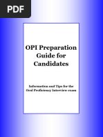 OPIc Level Descriptions and Criteria | PDF