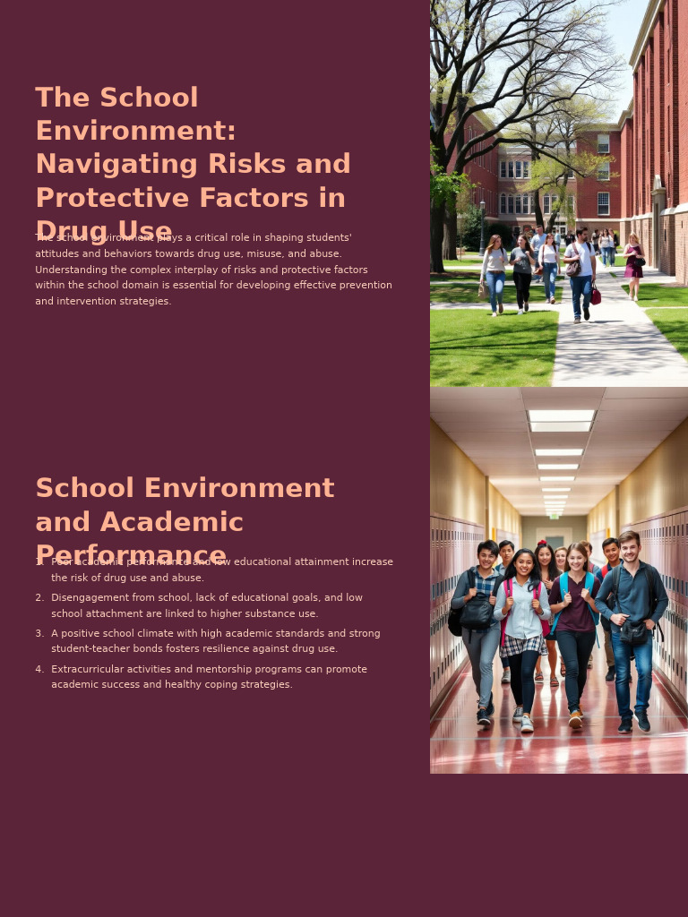 School Environment's Impact on Drug Use | PDF | Substance Abuse ...