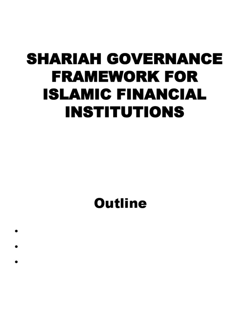 Part 3-Shariah Governance Framework For Islamic Financial Institutions ...