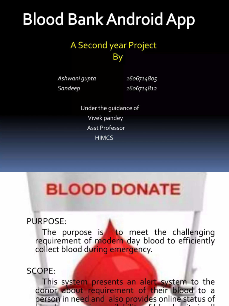 Blood Systems | PDF