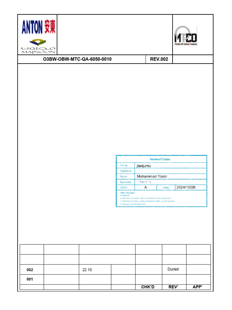 Document Control Procedure A Pdf International Organization For