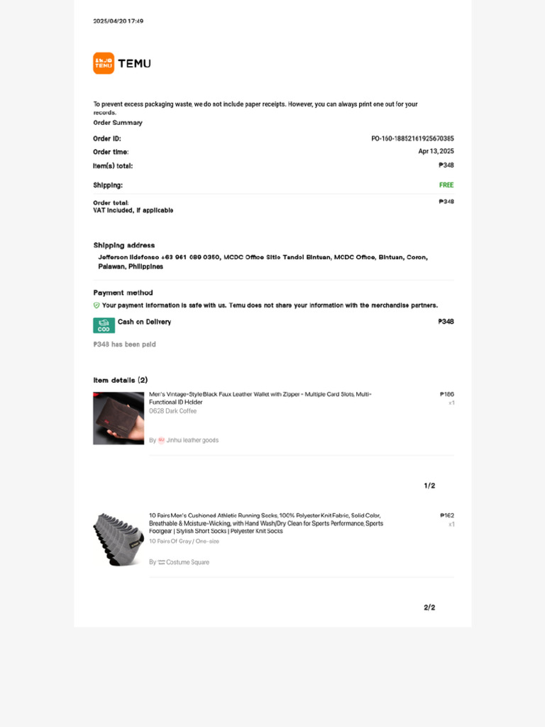 Temu Web Document | PDF