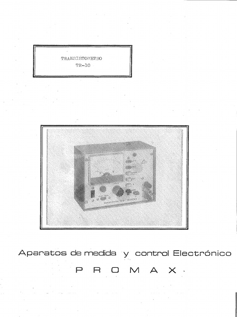 Promax tr-10 | PDF