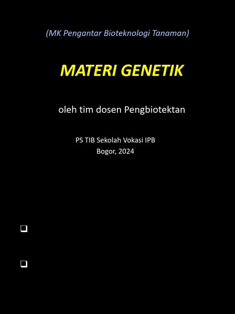 3-4. MATERI GENETIK - Msr.shared | PDF