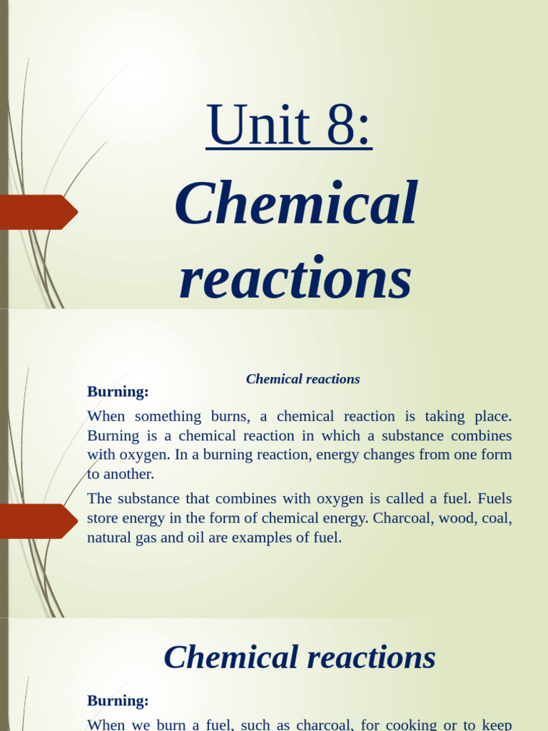 Understanding Chemical Reactions | PDF | Combustion | Chemical Reactions